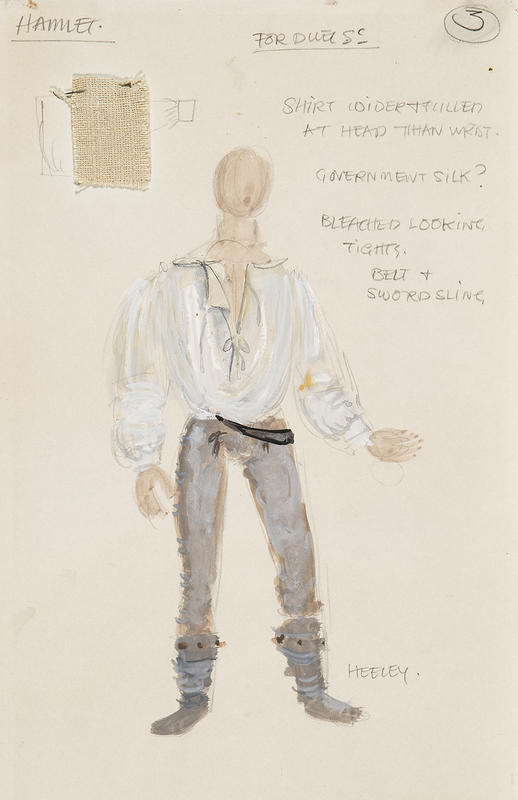Costume design for Hamlet (Duel) in Hamlet - McNay Art Museum