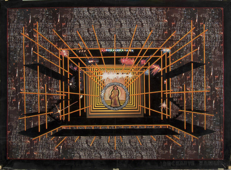 Scene design for Rockabye Hamlet - McNay Art Museum