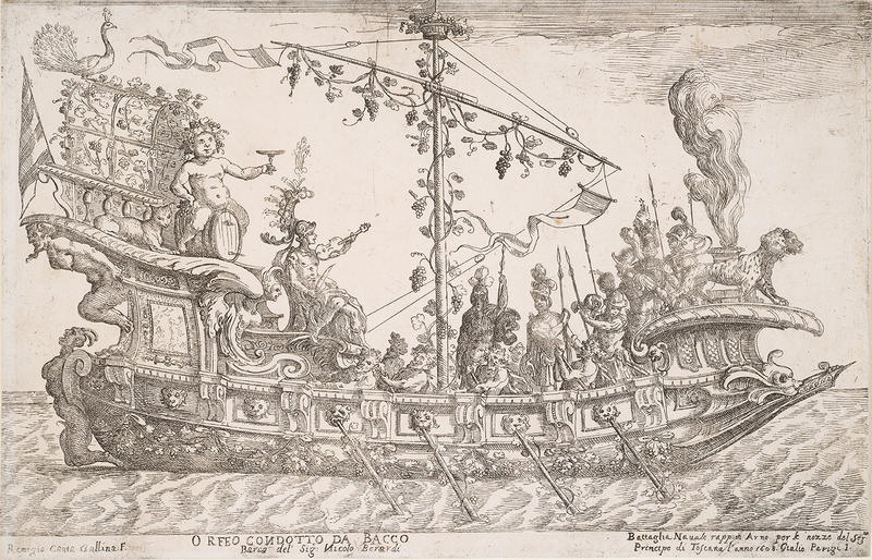 Ship of Orpheus, Guided by Bacchus, from The Argonautica - McNay Art Museum