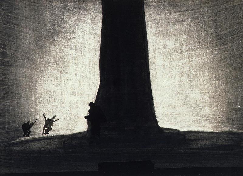 Impression of a scene design for Act IV, scene 2, in Othello for ...