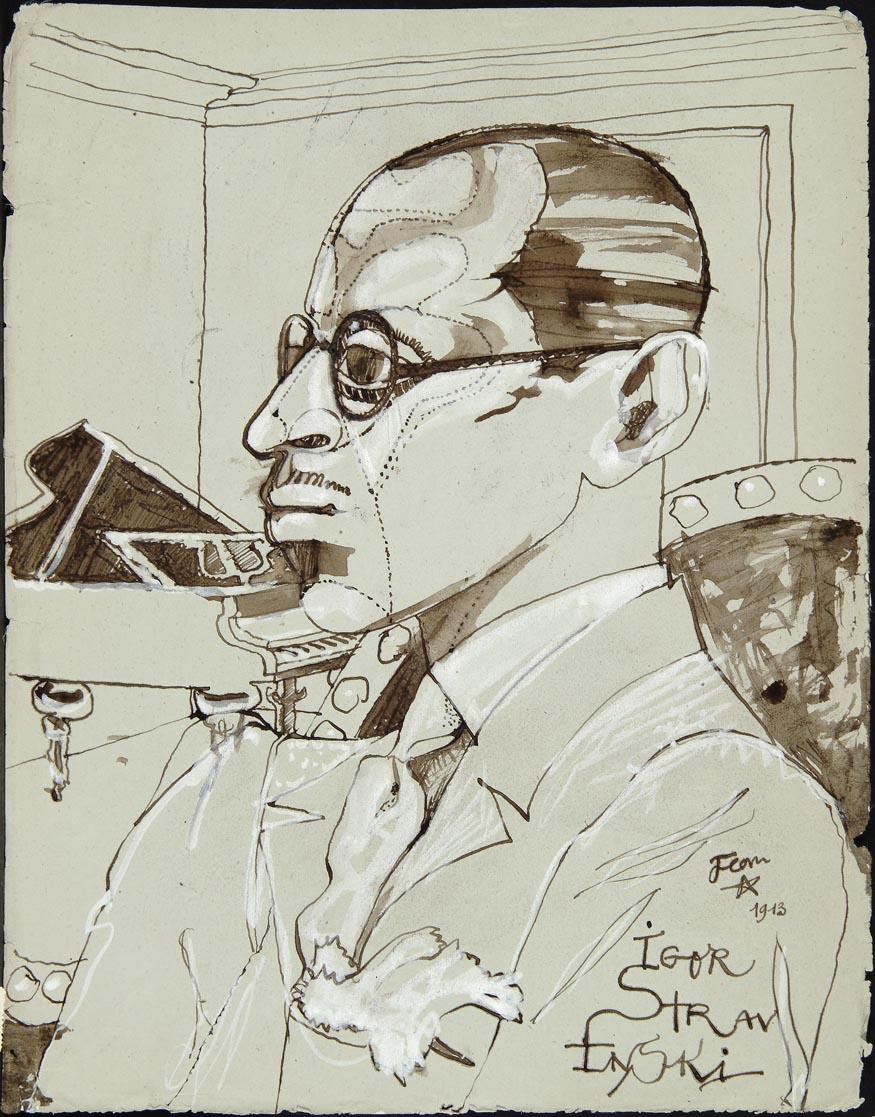 Portrait of Igor Stravinsky - McNay Art Museum
